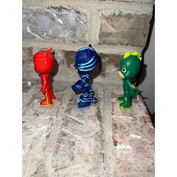 Toys | Pj Mask Owlette Catboy Gecko Pvc Poseable 3 To 4 Inches | Poshmark